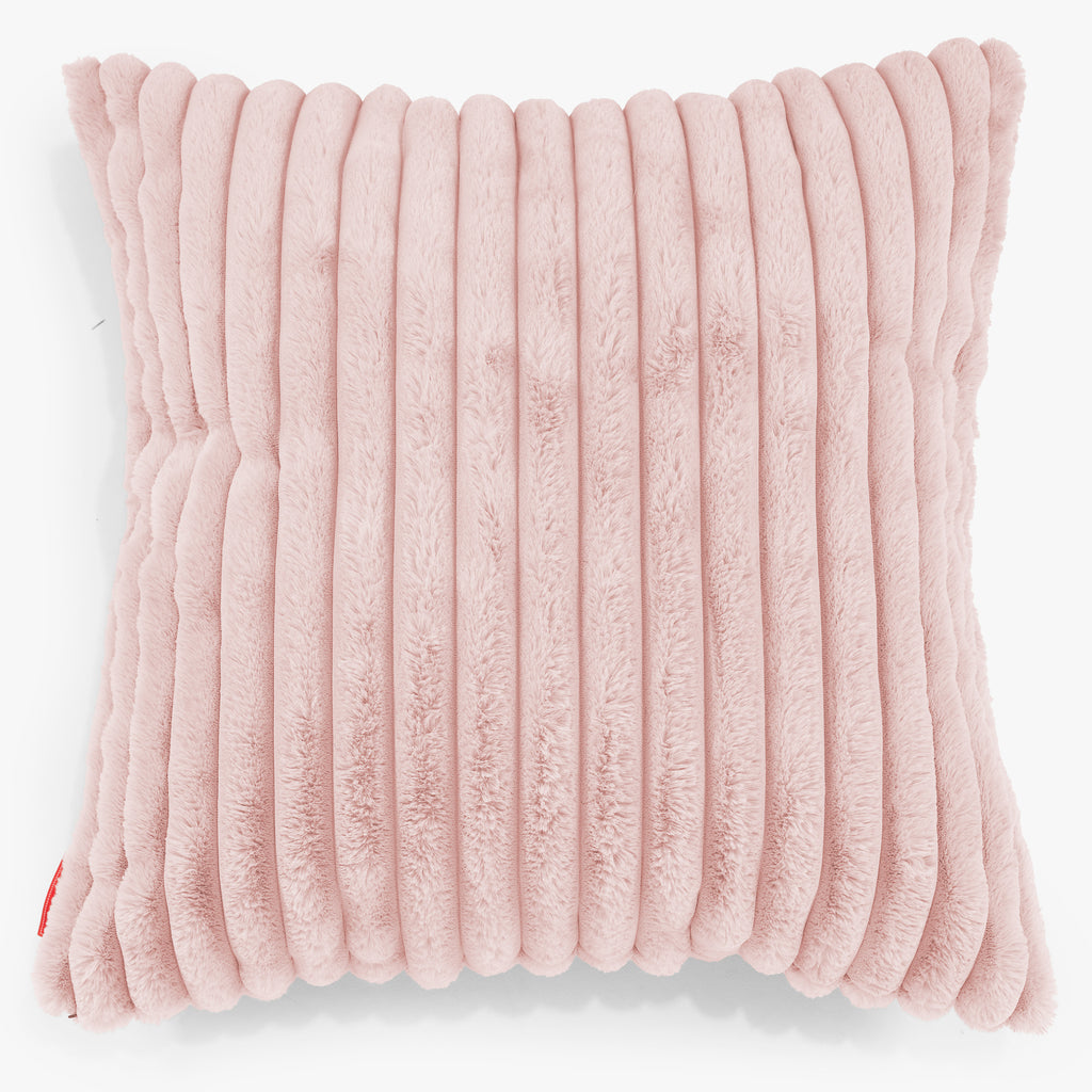 Lounge Pug Kæmpe Pude 70 x 70cm Ultraplysfløjl Støvet Lyserød ...