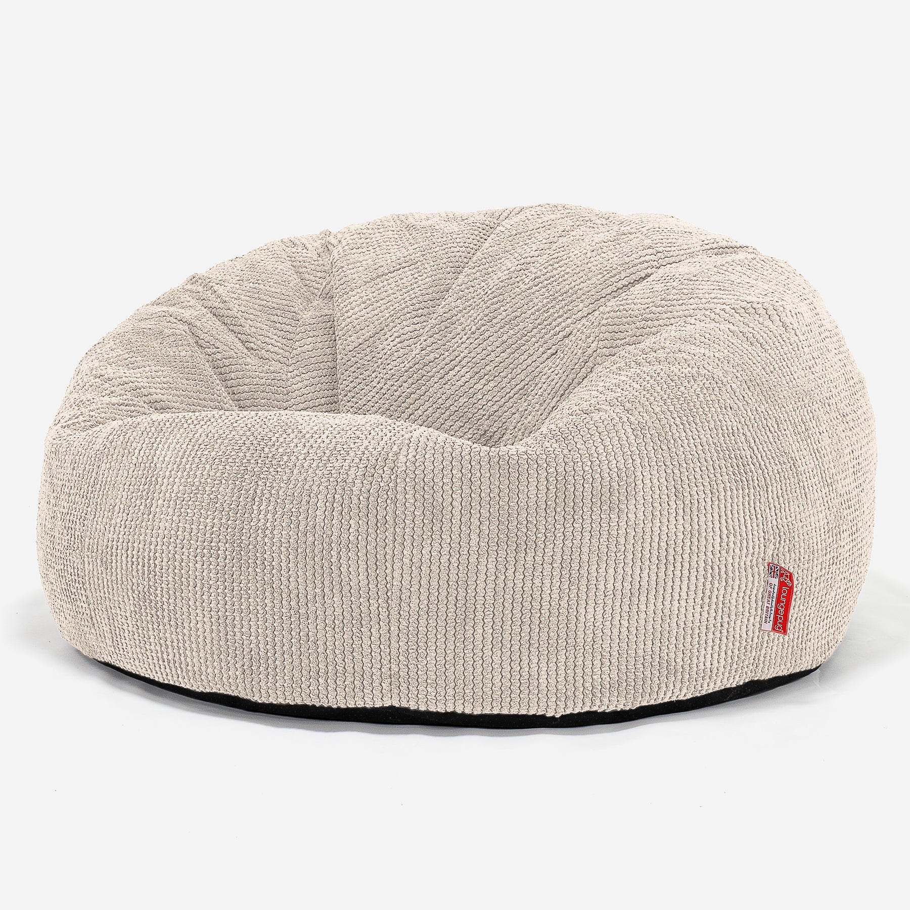 Lounge Pug® Klassisk Sækkestol Sofa Klassisk Jernbanefløjl Mink Big